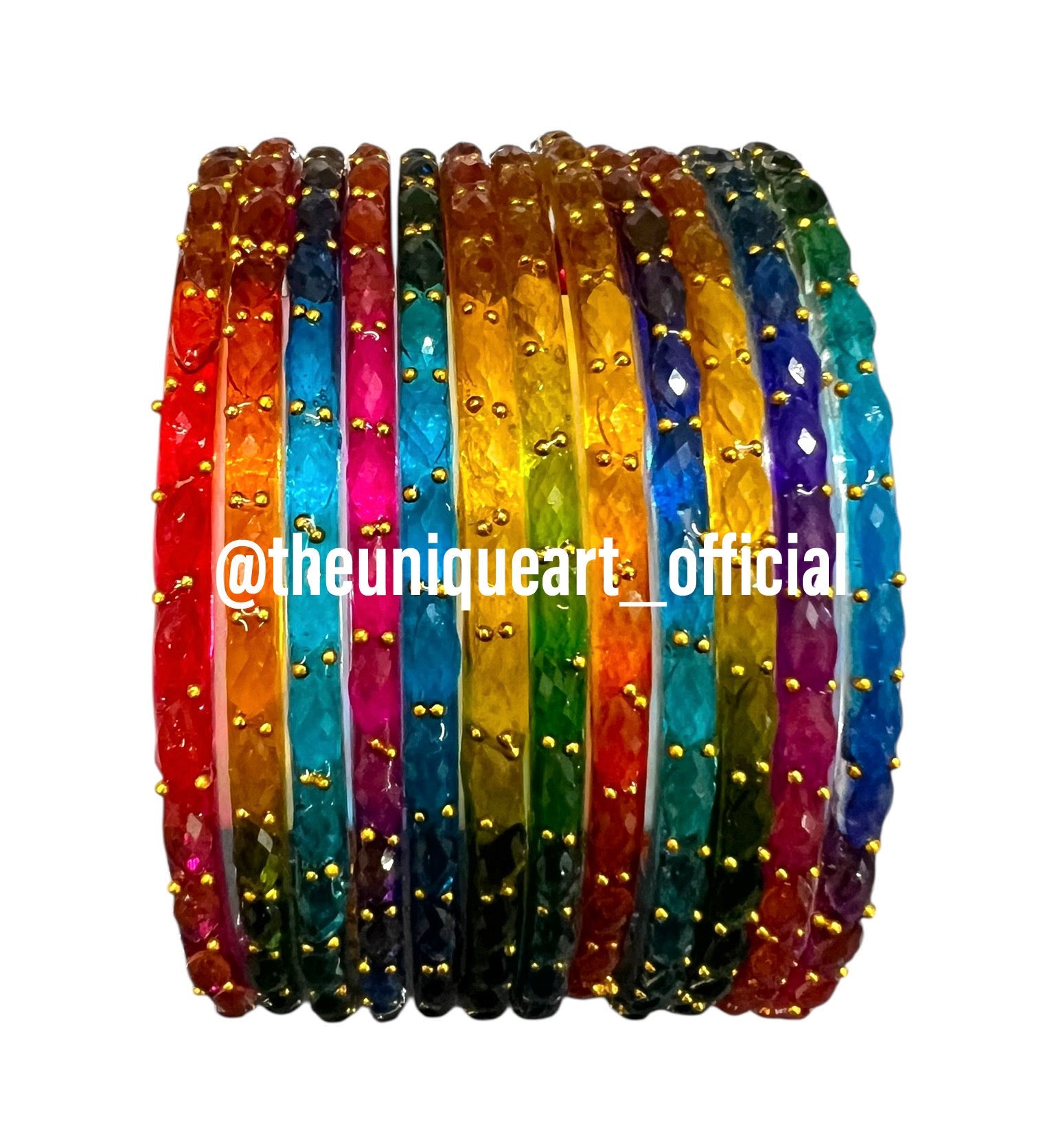 Raindrop Glass Bangles – The Unique Art