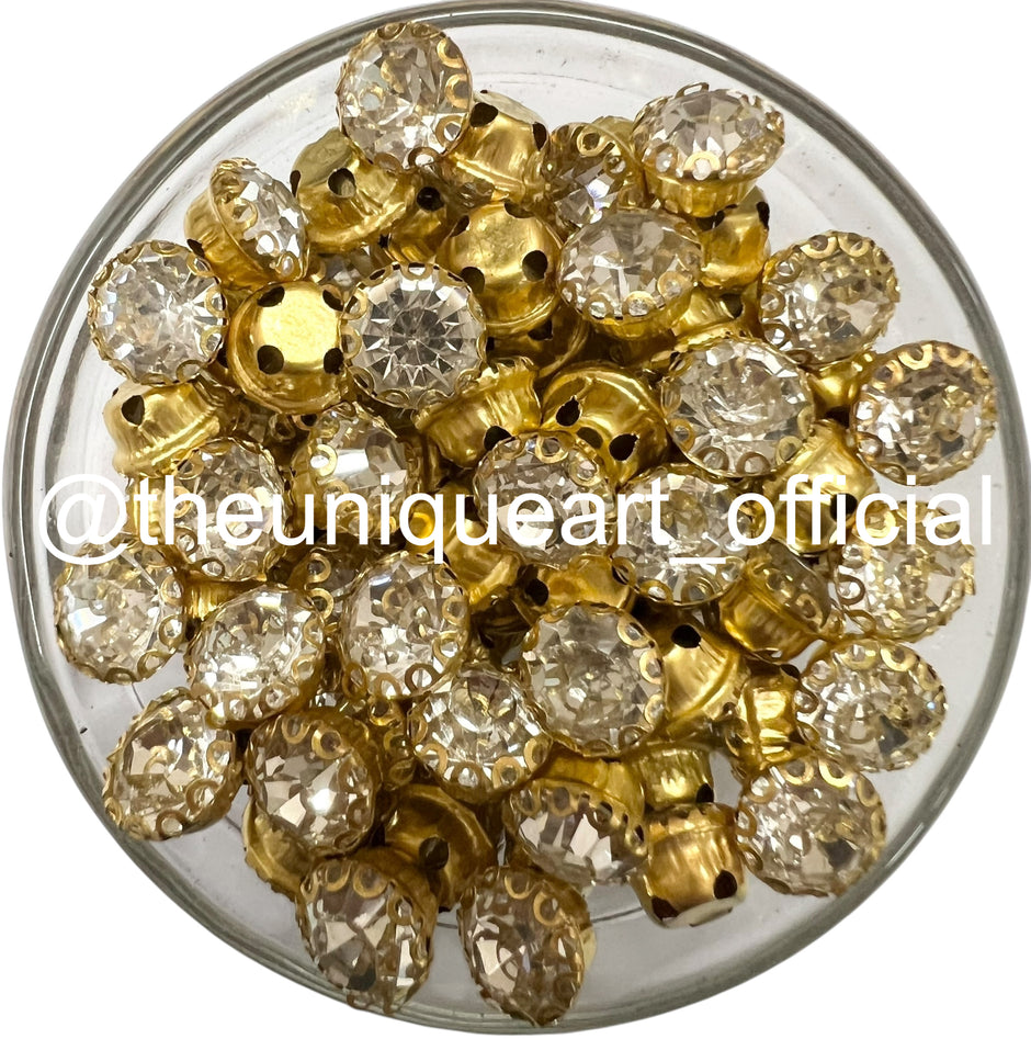 8mm Round Clip Stone – The Unique Art